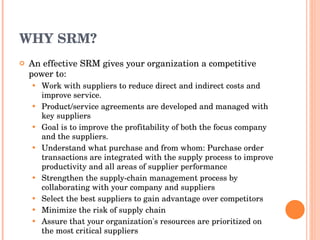 Srm Presentation | PPT
