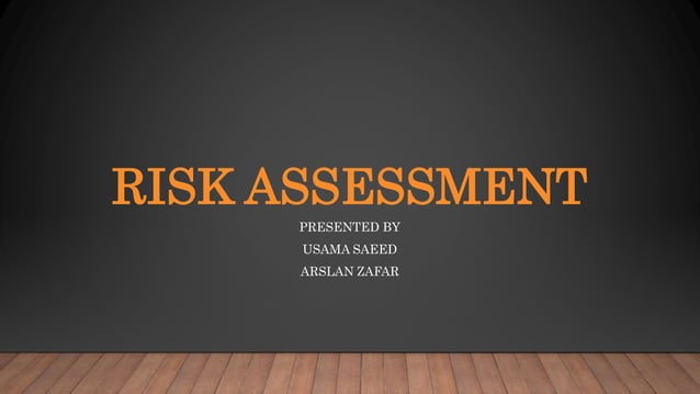 Risk Assessment and Risk Assessment Matrix Presentation | PPTX ...