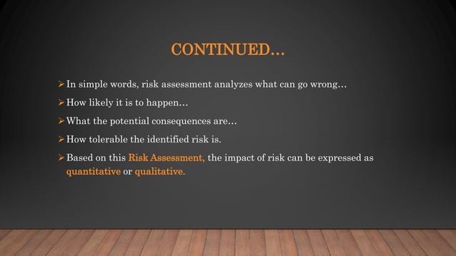 Risk Assessment and Risk Assessment Matrix Presentation | PPTX ...