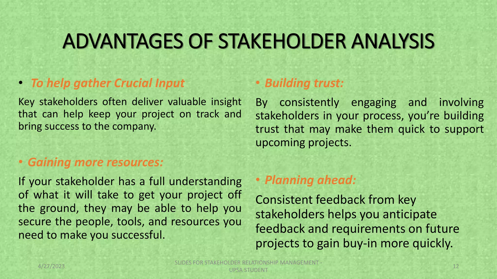 SRM STUDENTS - APPLYING STAKEHOLDER THEORY TO AN ORGANIZATION.pptx
