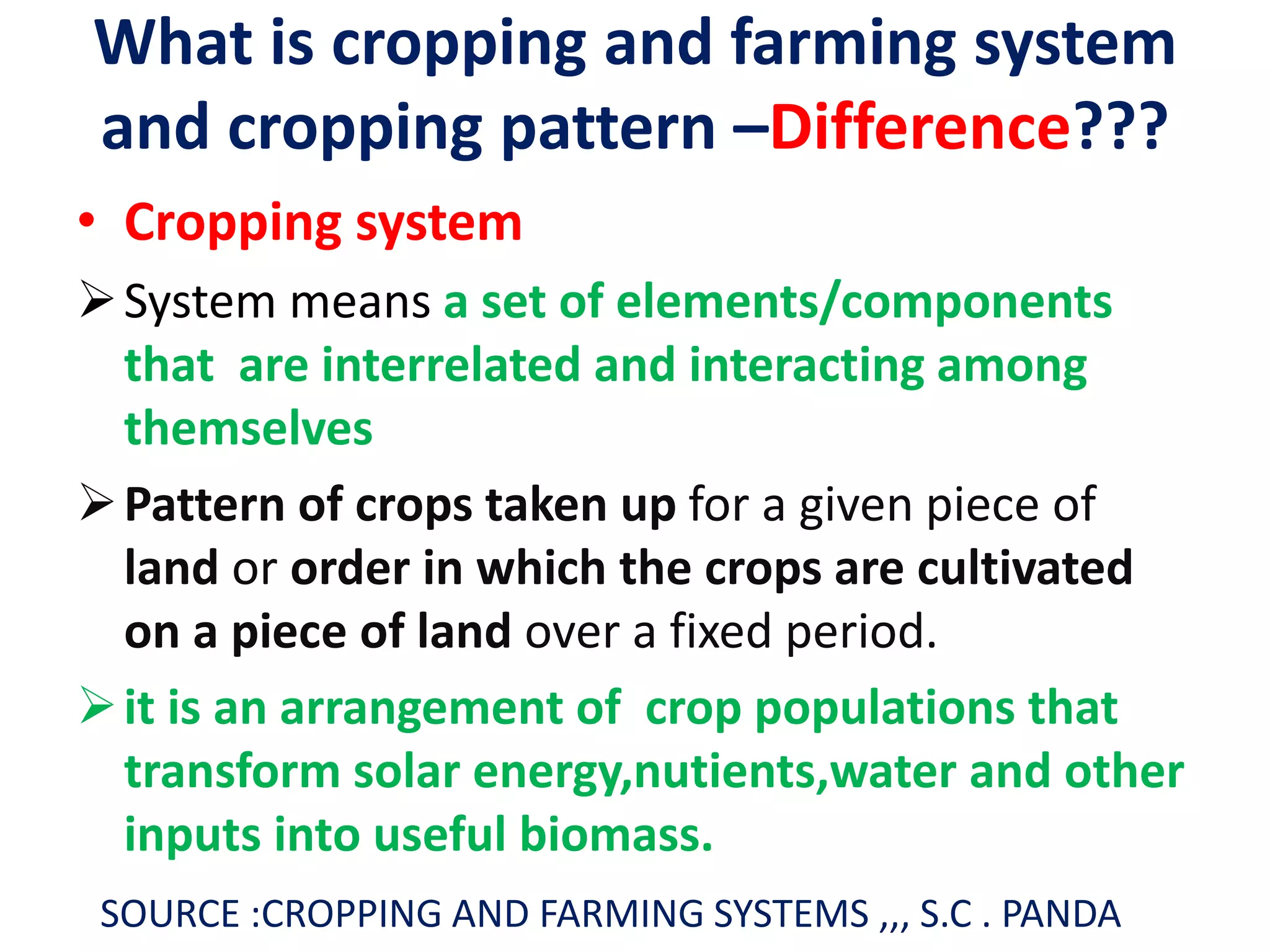 CROPPING SYSTEMS UNDER DRYLANDS IN INDIA | PPTX