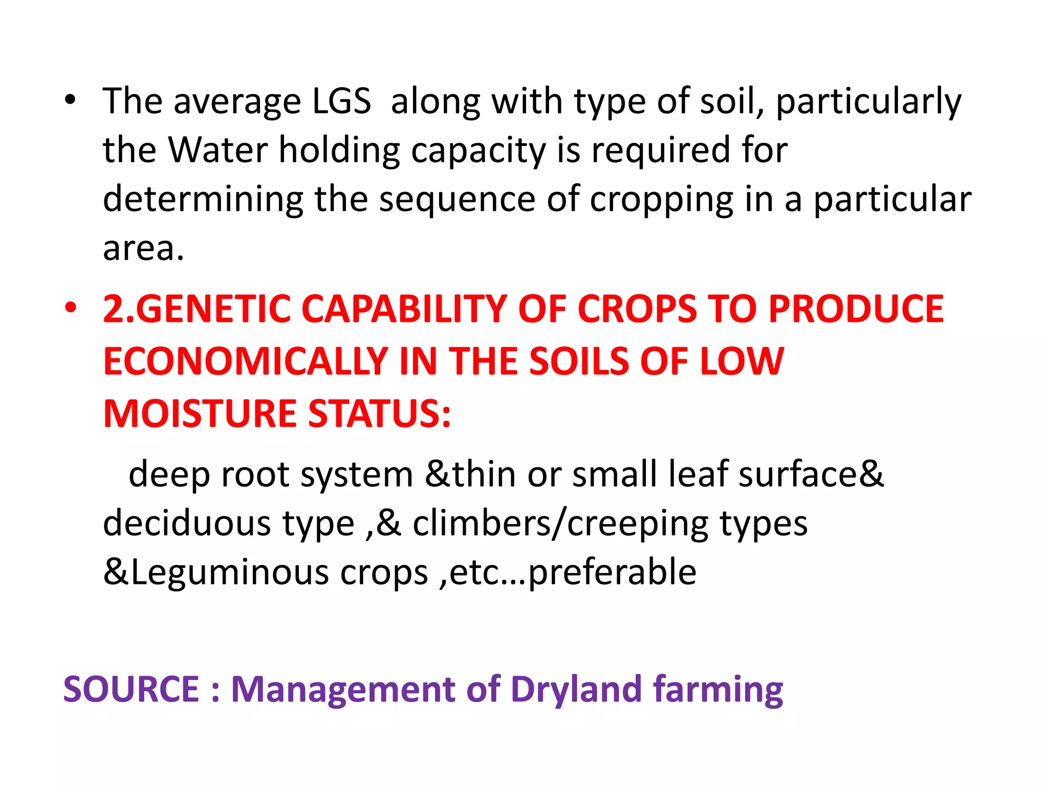 CROPPING SYSTEMS UNDER DRYLANDS IN INDIA | PPTX