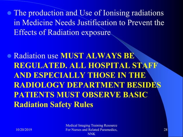 Srn module 1 overview of medical imaging | PPT
