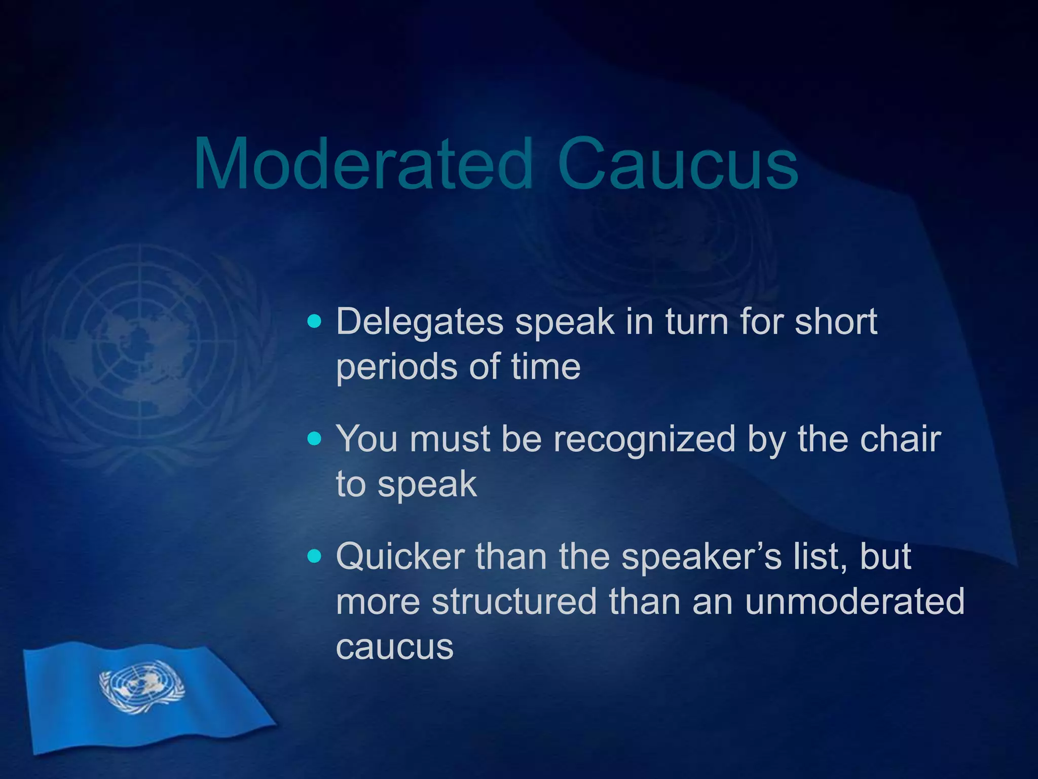 MUN basic structure and rule for new delegates or beginner | PPT