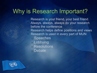 MUN basic structure and rule for new delegates or beginner | PPT