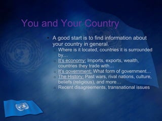 MUN basic structure and rule for new delegates or beginner | PPT