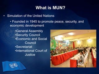 MUN basic structure and rule for new delegates or beginner | PPT