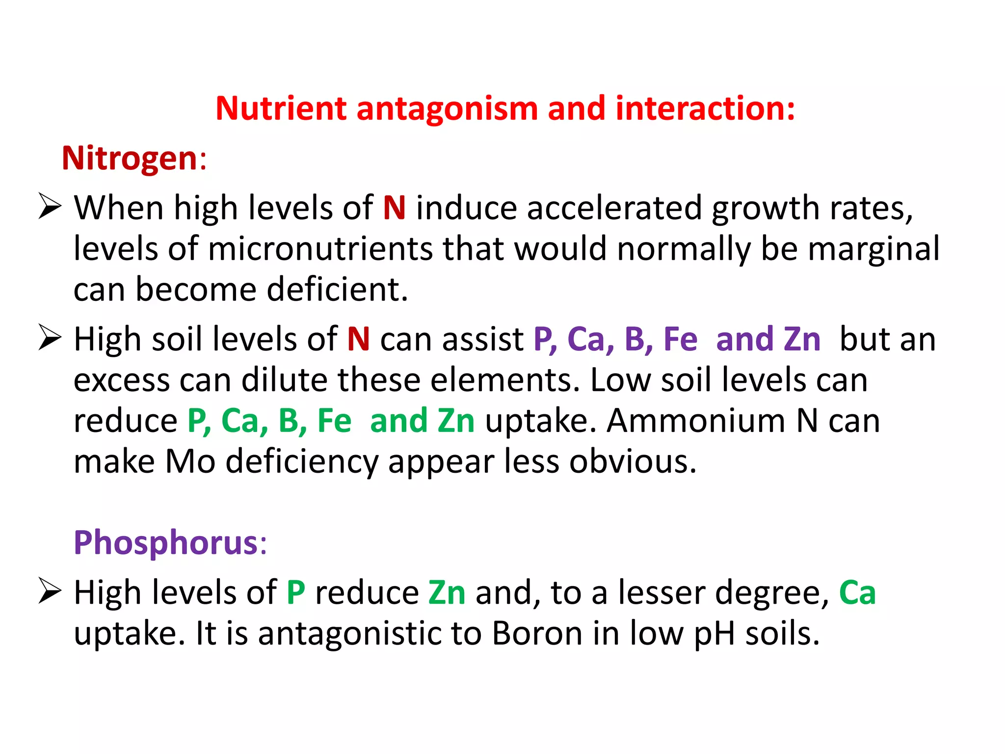 NUTRIENT INTERACTIONS SHRAVAN REDDY | PPTX