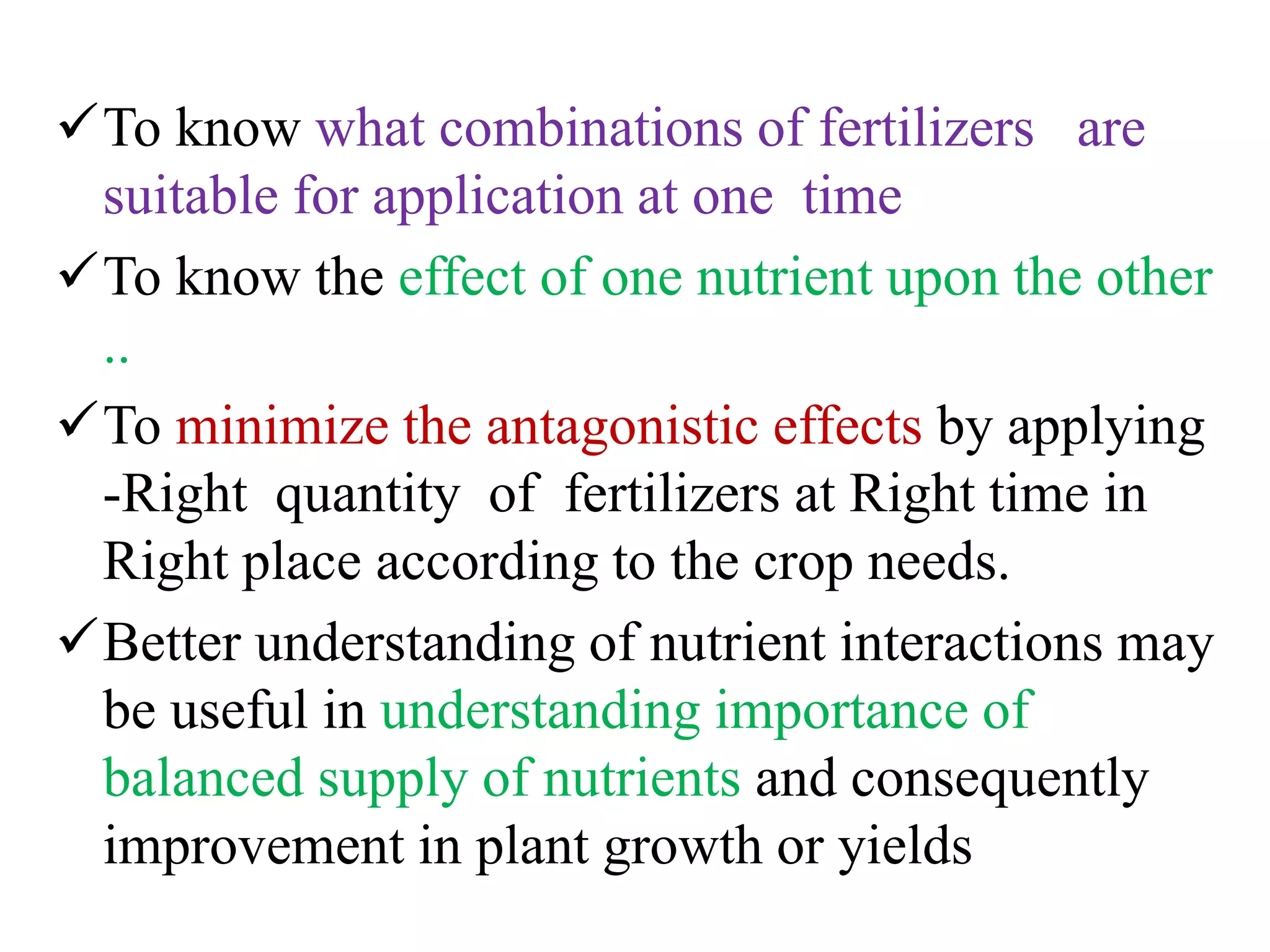 NUTRIENT INTERACTIONS SHRAVAN REDDY | PPTX
