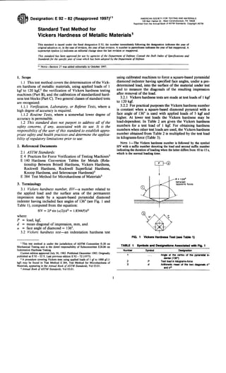 ASTM E92 | PDF