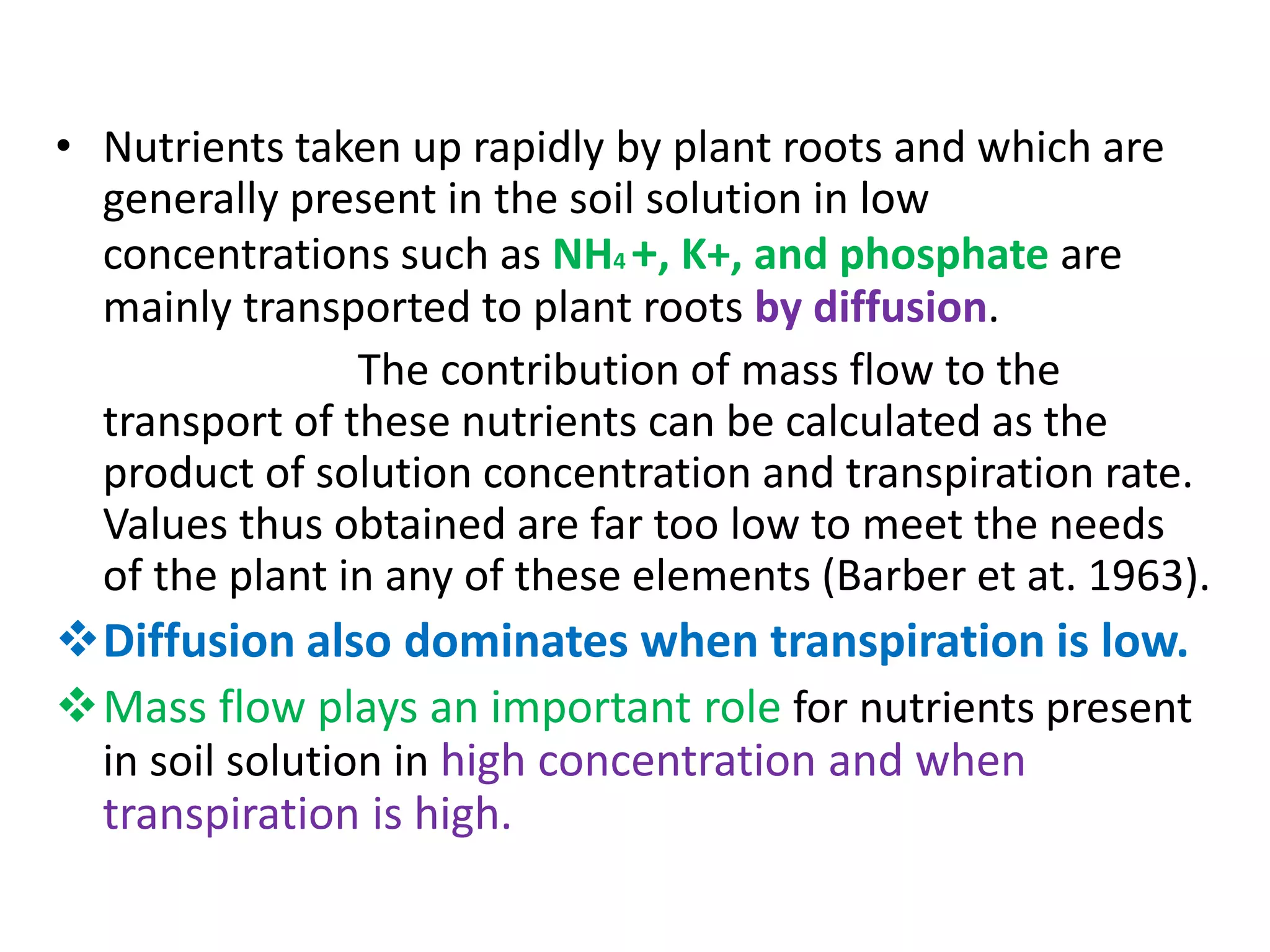 MECHANISMS OF NUTRIENT UPTAKE FROM SOIL | PPTX
