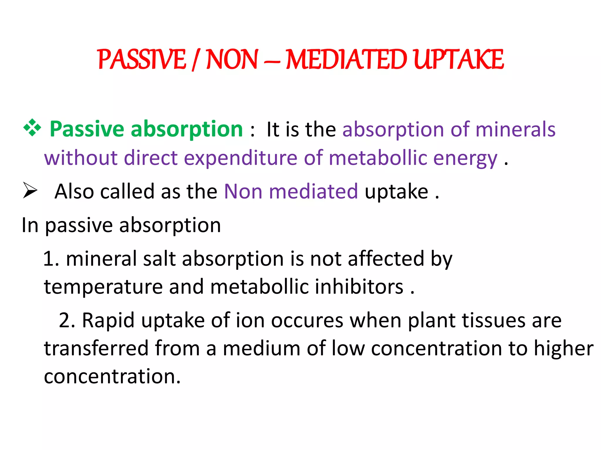 MECHANISMS OF NUTRIENT UPTAKE FROM SOIL | PPTX