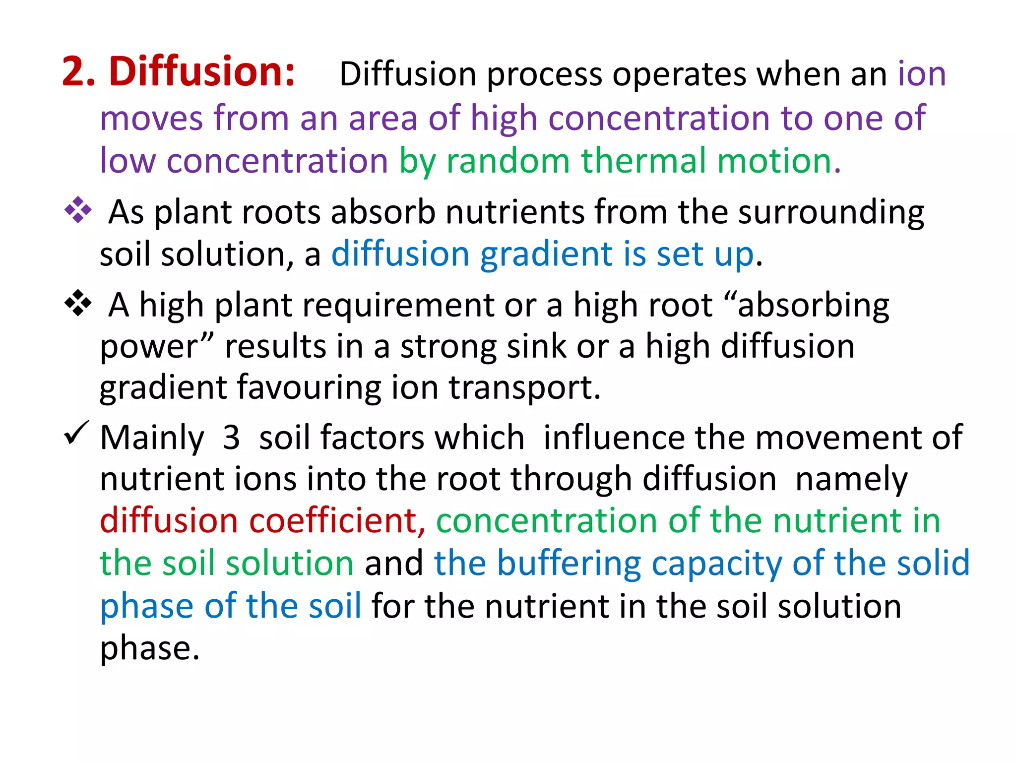 MECHANISMS OF NUTRIENT UPTAKE FROM SOIL | PPTX