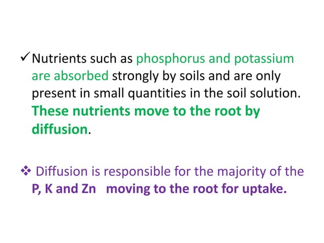 MECHANISMS OF NUTRIENT UPTAKE FROM SOIL | PPTX | Agriculture | Industries