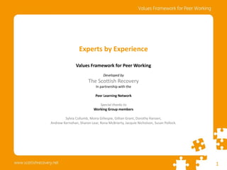 Srn values framework_peer_working_reprint_2013_19. | PPT