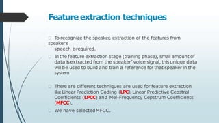 Joint MFCC-and-Vector Quantization based Text-Independent Speaker Recognition System | PPT