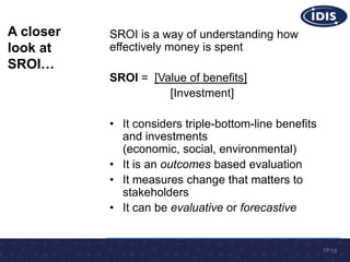 SROI - Social Return On Investment | PPTX
