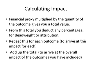 Impact and social return on investment | PPT