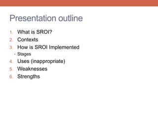 SROI presentation PPT | PPTX