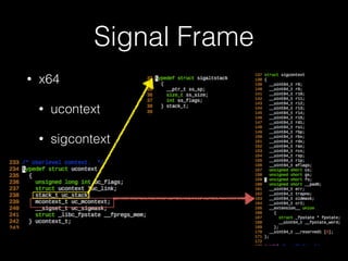 Sigreturn Oriented Programming | PDF