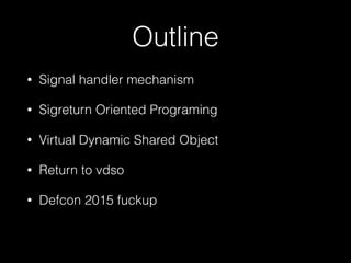 Sigreturn Oriented Programming | PDF