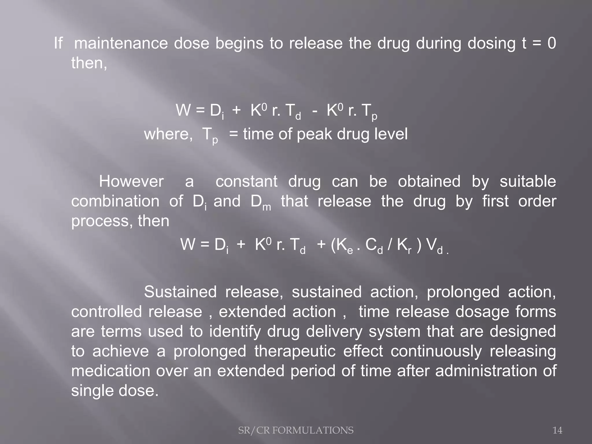 Sr or cr formulations | PPTX