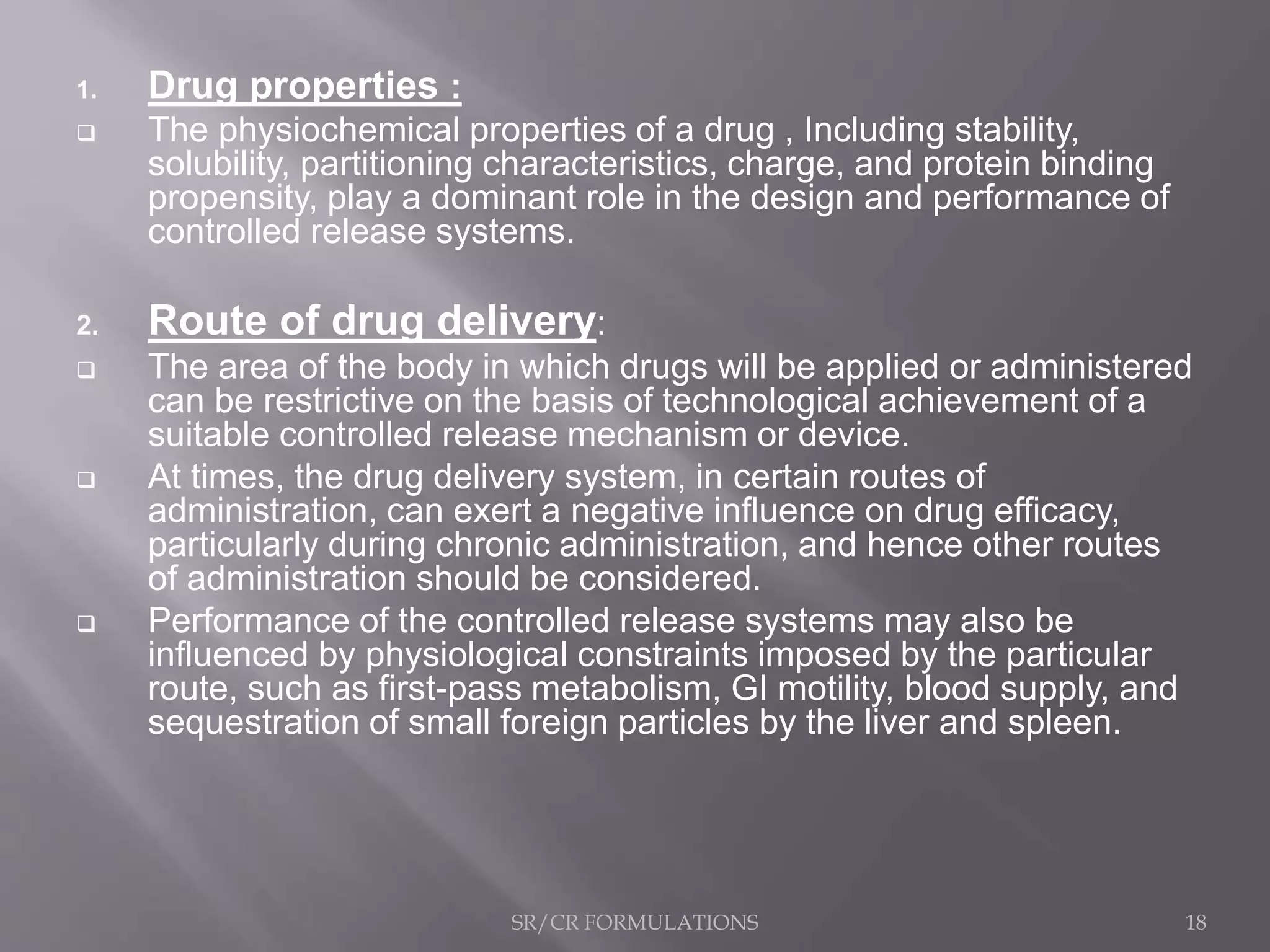 Sr or cr formulations | PPTX