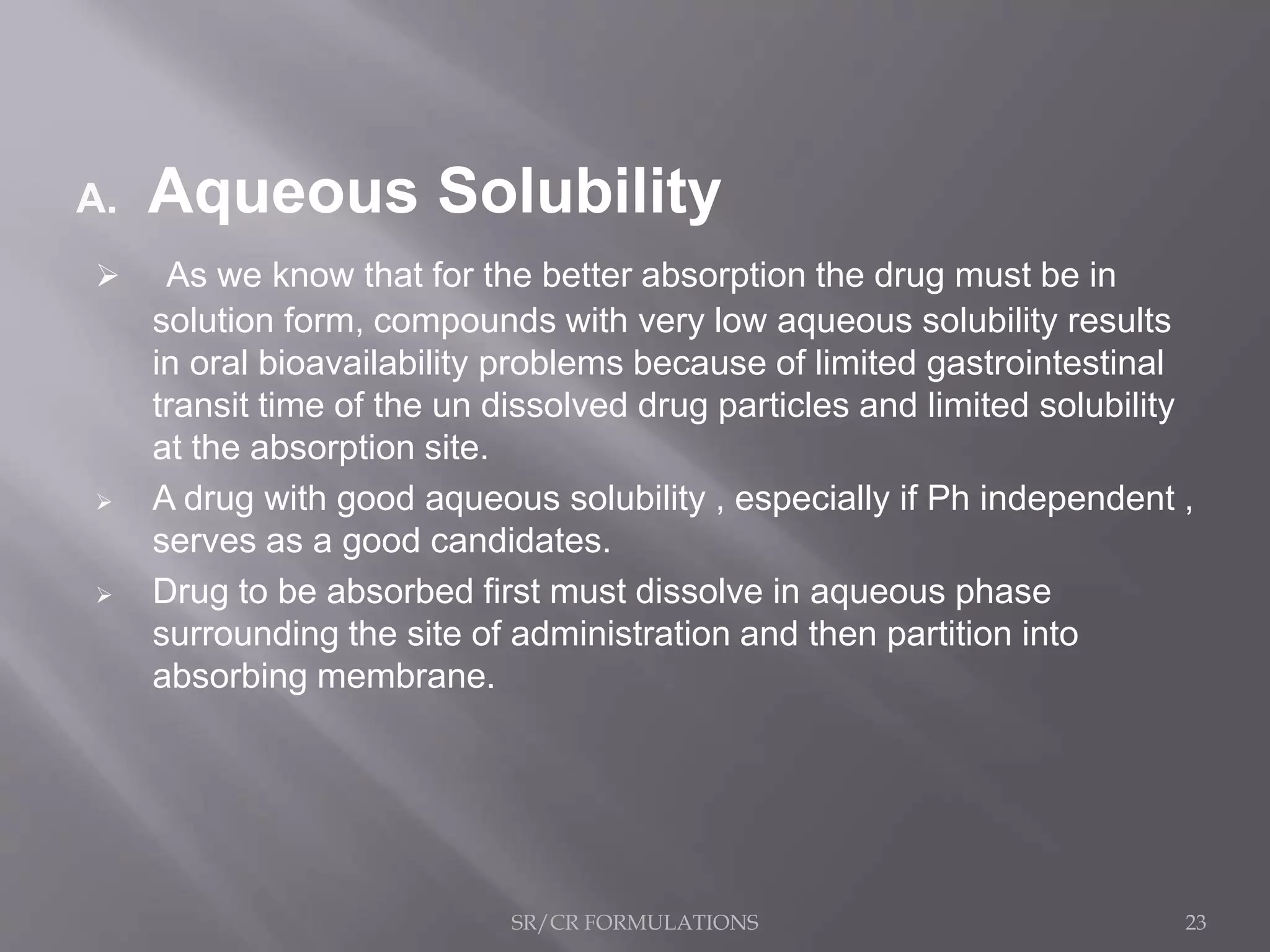 Sr or cr formulations | PPTX