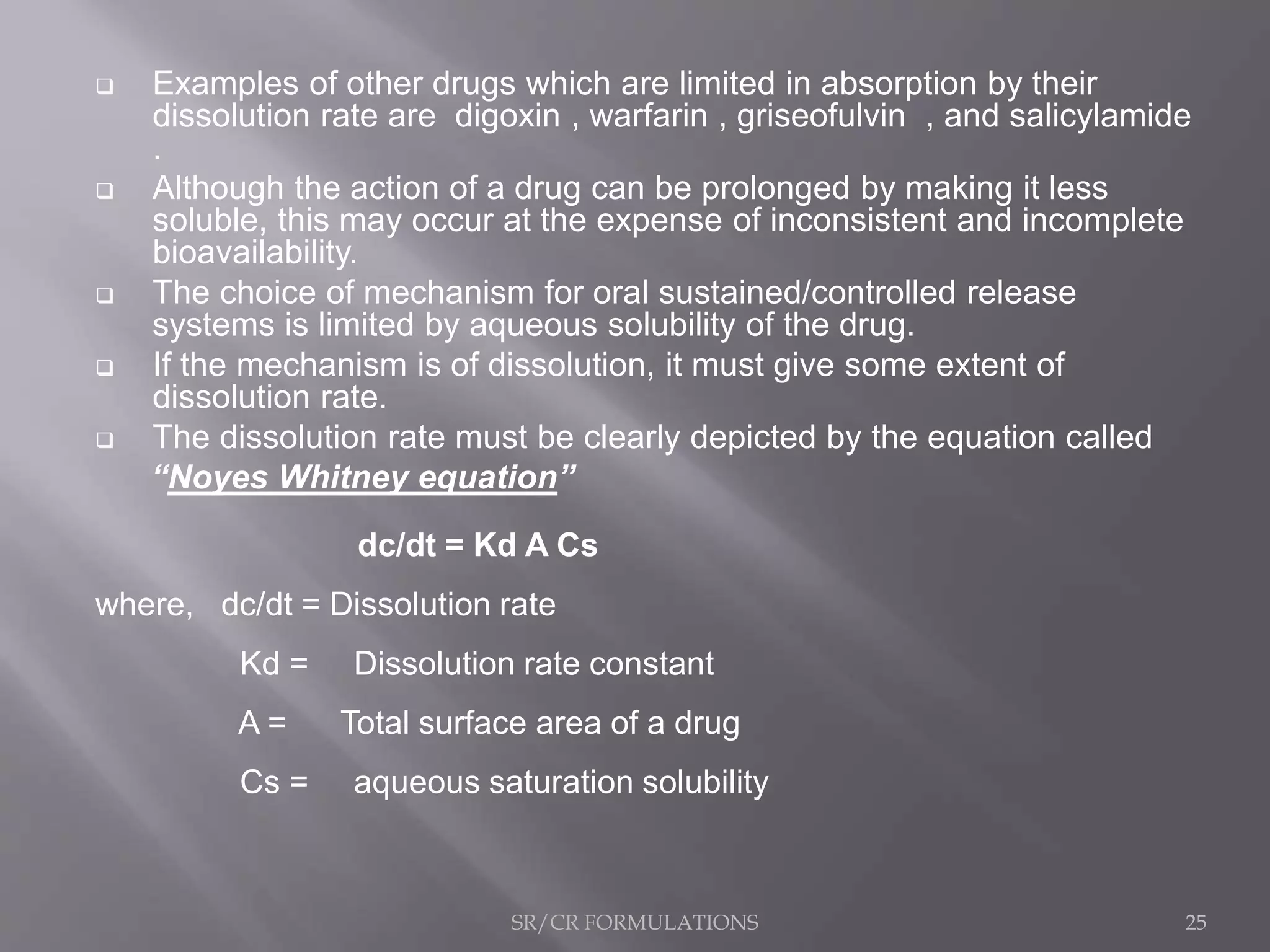 Sr or cr formulations | PPTX