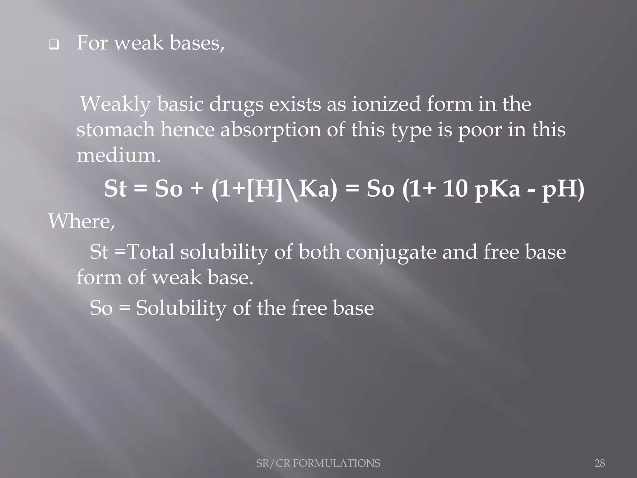 Sr or cr formulations | PPTX