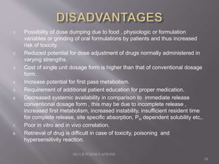 Sr or cr formulations | PPTX
