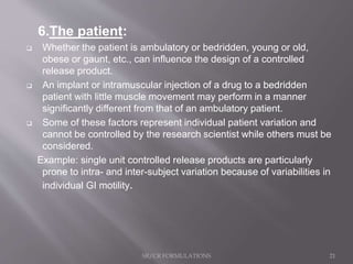 Sr or cr formulations | PPTX