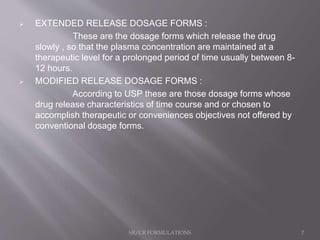 Sr or cr formulations | PPTX