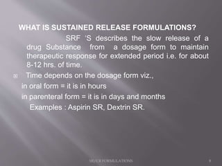 Sr or cr formulations | PPTX