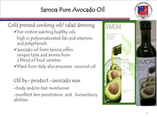 Samoa Agritourism Policy Setting Workshop 2016: Scientific Research of ...