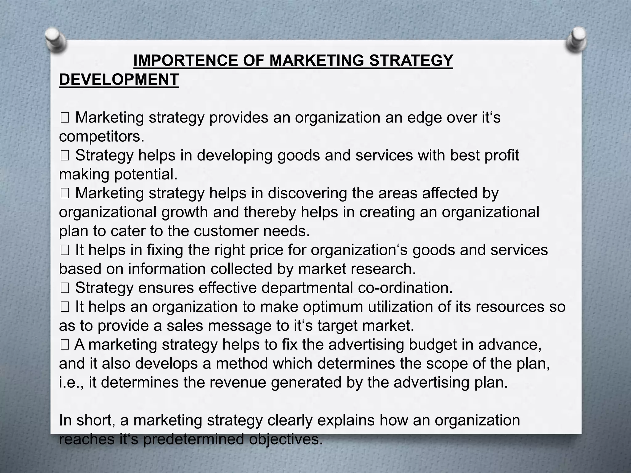 Marketing Strategy Development. | PPTX
