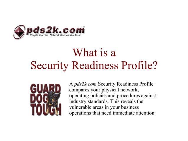 Security Readiness Profile | PPT