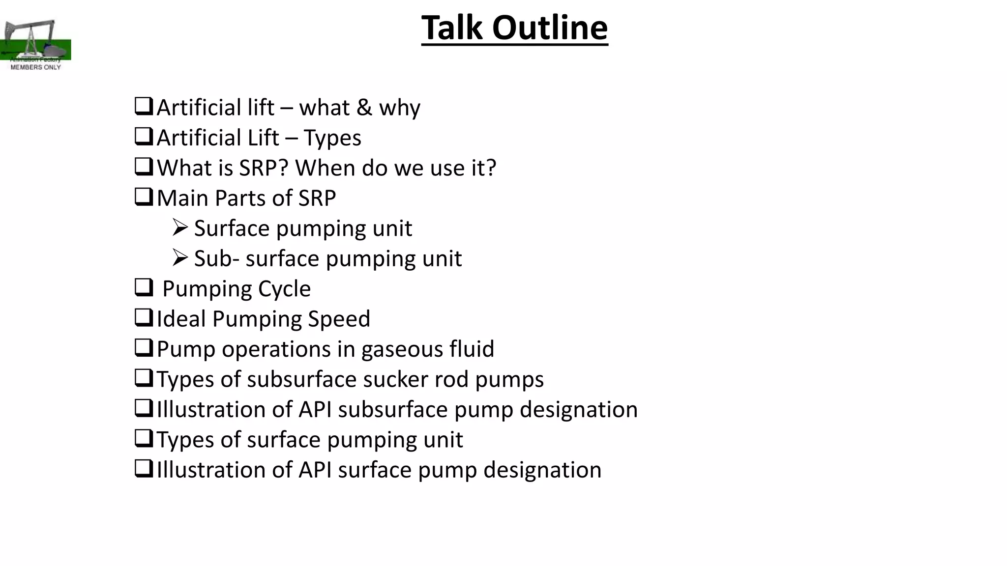 Sucker Rod Pump (SRP) | PPTX