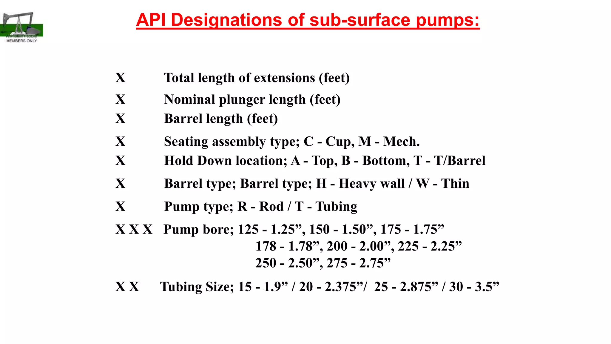 Sucker Rod Pump (SRP) | PPTX