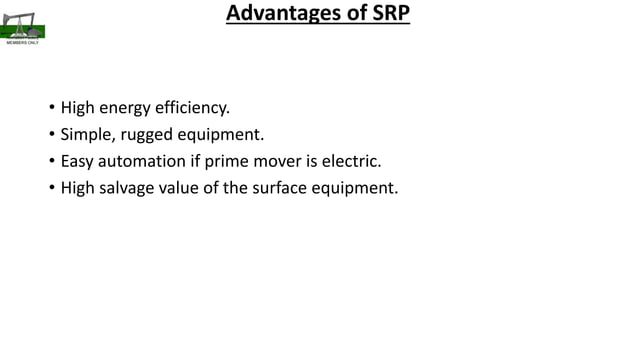 Sucker Rod Pump (SRP) | PPTX