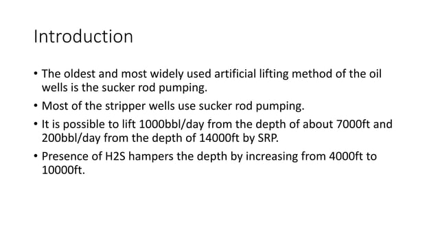 Sucker Rod Pump (SRP) | PPTX