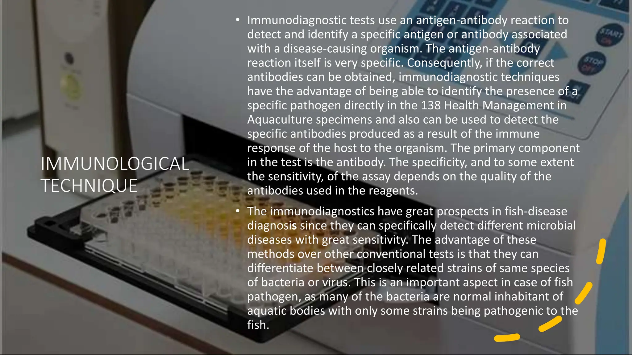 use of immunological tools in fish diseased diagnosis | PPTX
