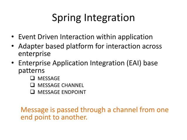 Srping integration | PPT