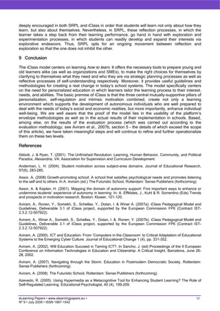 Self-Regulated Personalized Learning (SRPL): Developing iClass’s pedagogical model | PDF