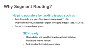 PLNOG 17 - Leonir Hoxha - Next Generation Network Architecture - Segment Routing | PPT