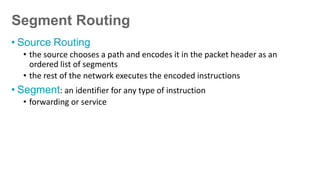 PLNOG 17 - Leonir Hoxha - Next Generation Network Architecture - Segment Routing | PPT