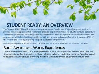Presentation on Student READY Programme | PPTX