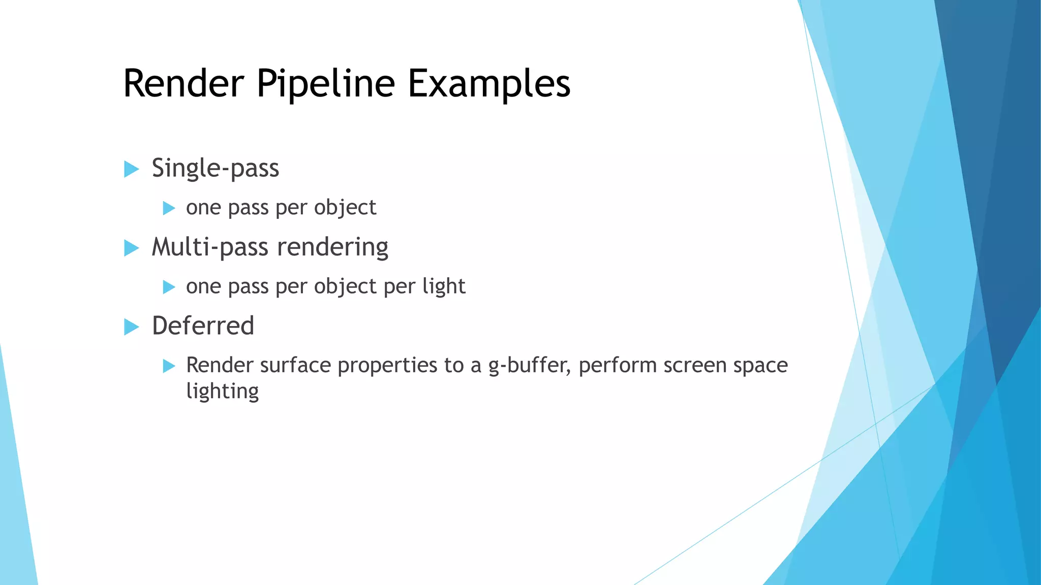 overviewing new unity graphic features | PPTX