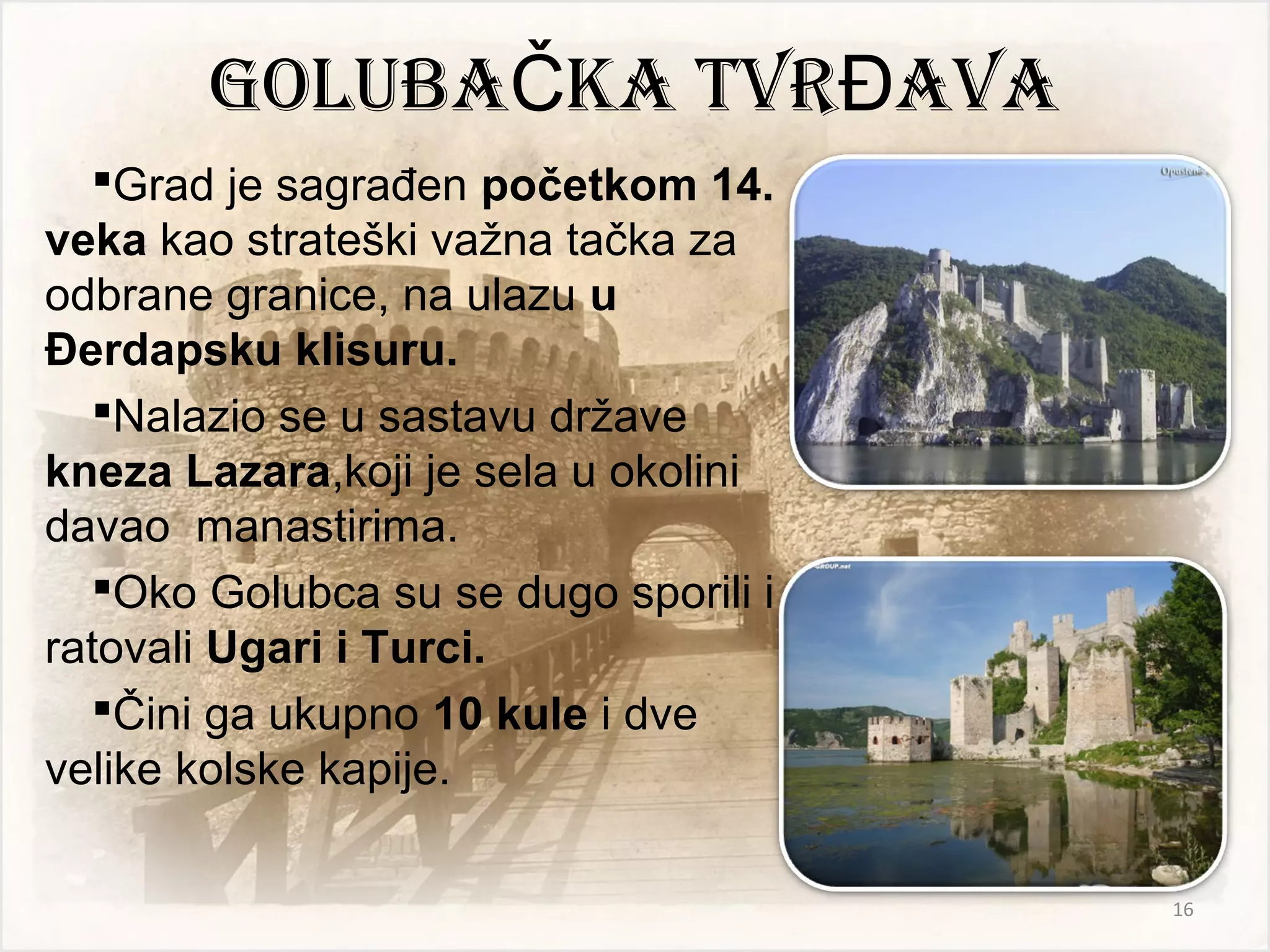 Srpski srednjovekovni gradovi 2000 | PPT