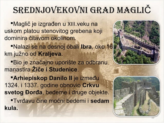 Srpski srednjovekovni gradovi 2000 | PPT